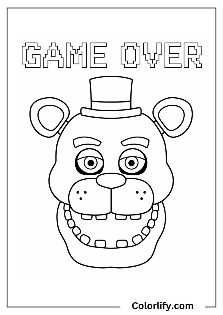 10+ Five Nights At Freddy's Coloring Pages for Kids & Adults | Free ...
