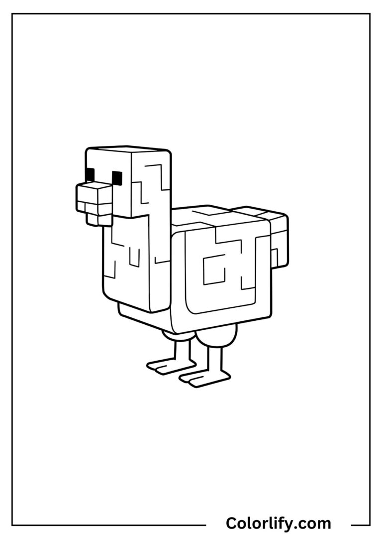 10+ Minecraft Coloring Pages for Kids & Adults | Free PDF Printables