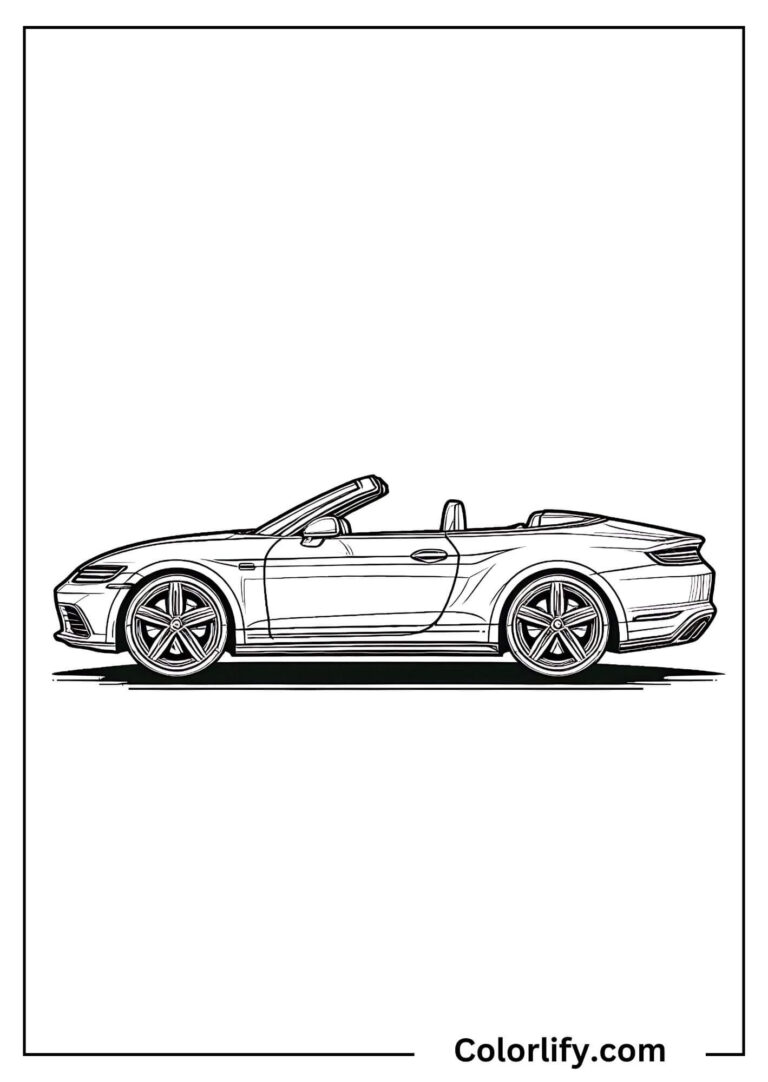 10+ Car Coloring Pages (Free PDF Printables) - Colorlify | Download ...