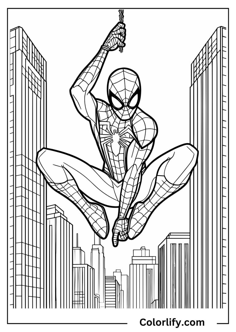 10+ Spider-man Coloring Pages (Free PDF printables) - Colorlify ...