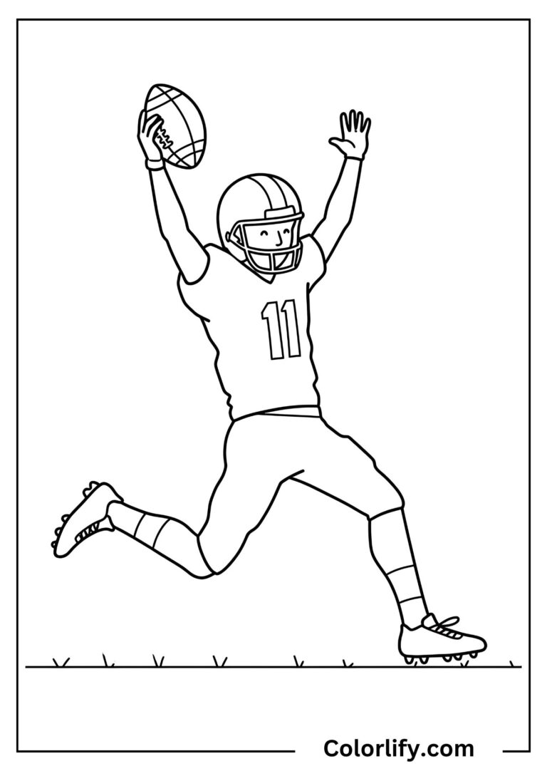 10+ American Football Coloring Pages for Kids & Adults | Free PDF ...