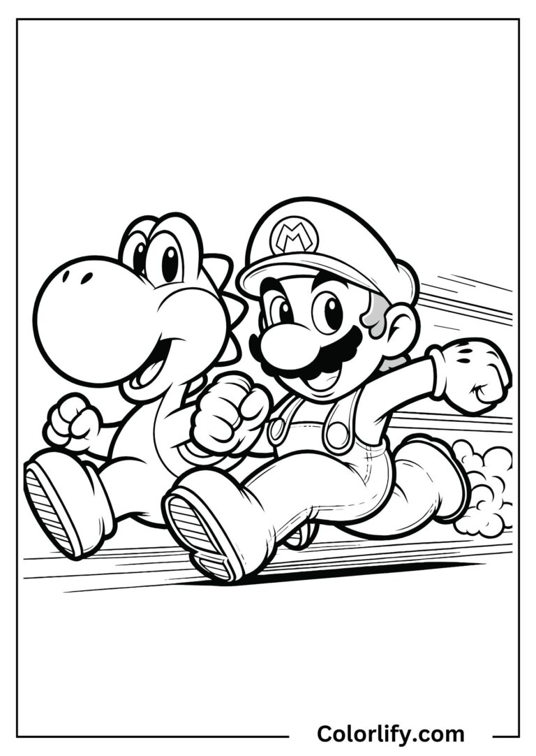 14 Mario Coloring Pages | Free Super Mario Bros Coloring Page Printables