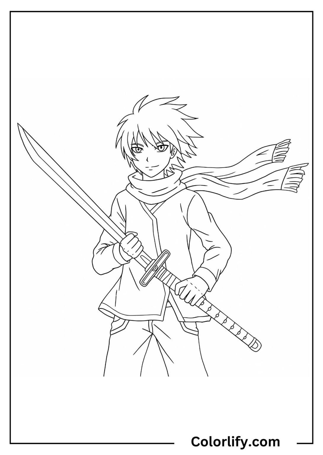 10+ Anime Coloring Pages for Kids & Adults | Free PDF Printables