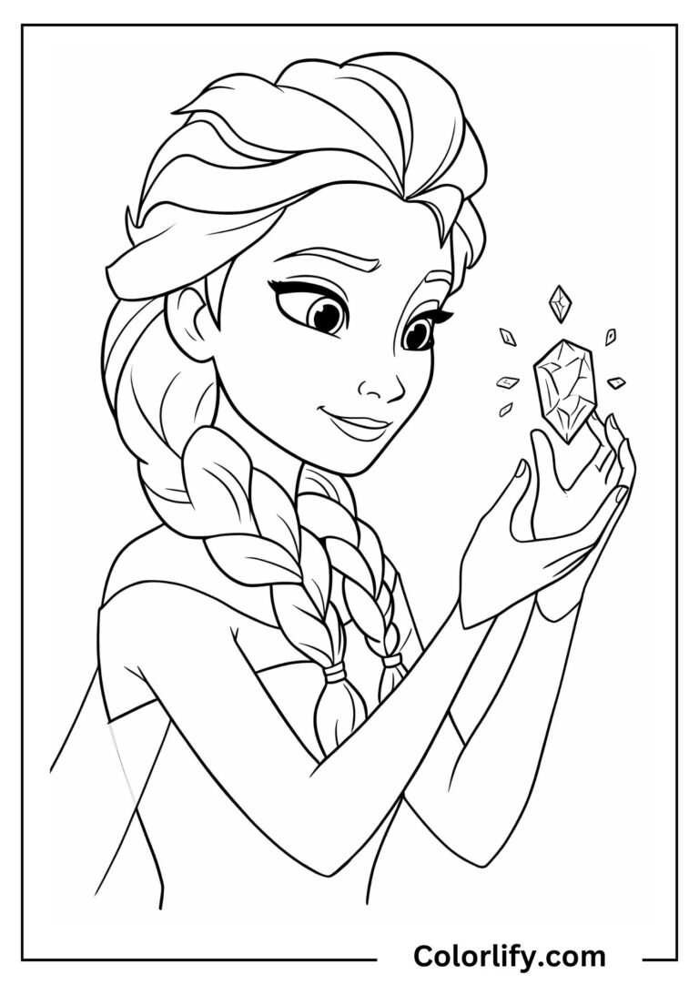 10+ Elsa Coloring Pages (Free PDF Printables) - Colorlify | Download ...