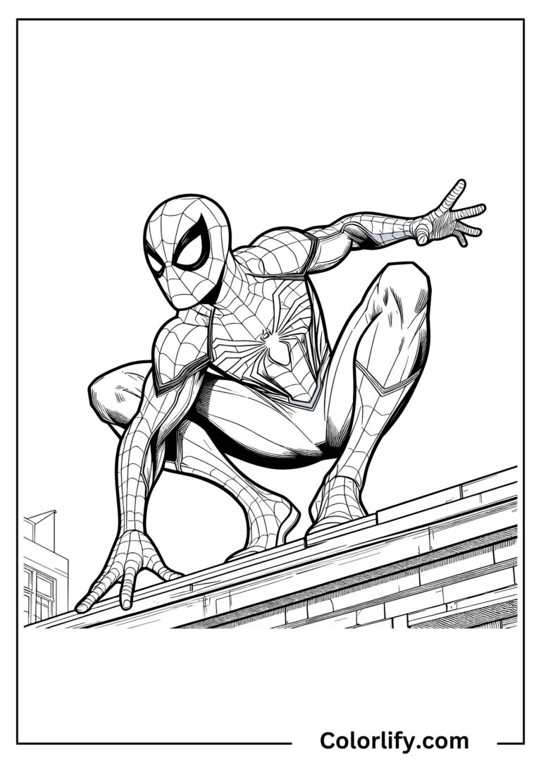 10+ Spider-man Coloring Pages (Free PDF printables) - Colorlify ...