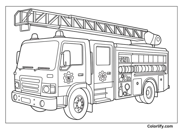 10+ Truck Coloring Pages for Kids & Adults | Free PDF Printables