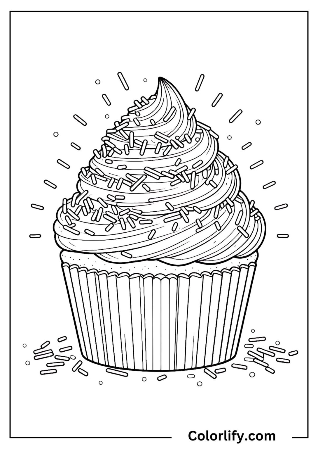 10+ Cupcake Coloring Pages for Kids & Adults | Free PDF Printables