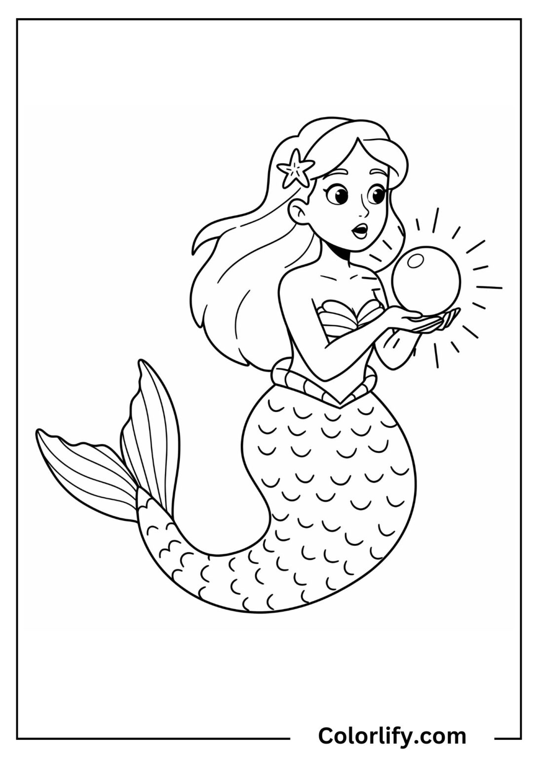 10+ Mermaid Coloring Pages (Free PDF Printables) - Colorlify | Download ...