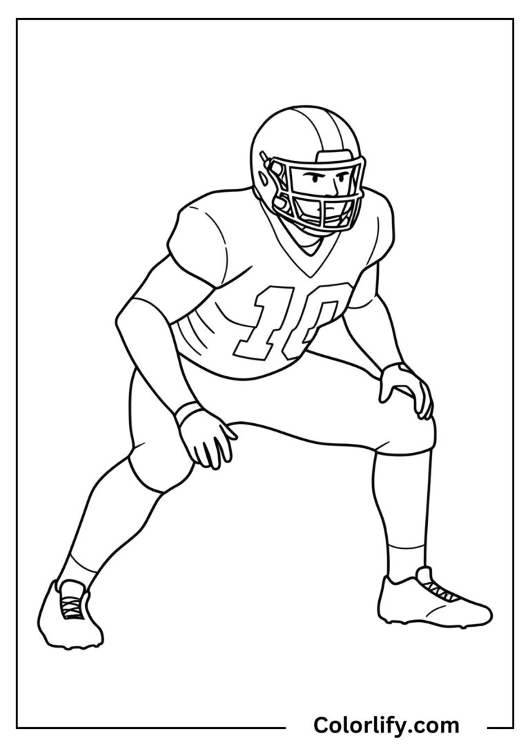 10+ American Football Coloring Pages for Kids & Adults | Free PDF ...