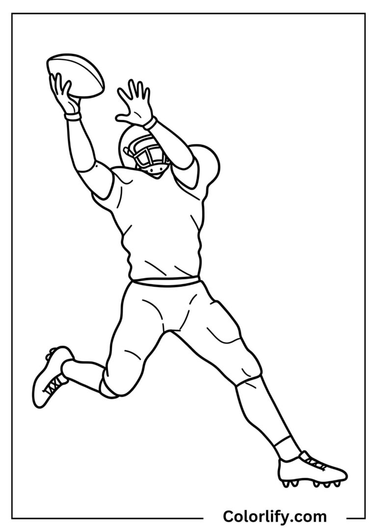 10+ American Football Coloring Pages for Kids & Adults | Free PDF ...
