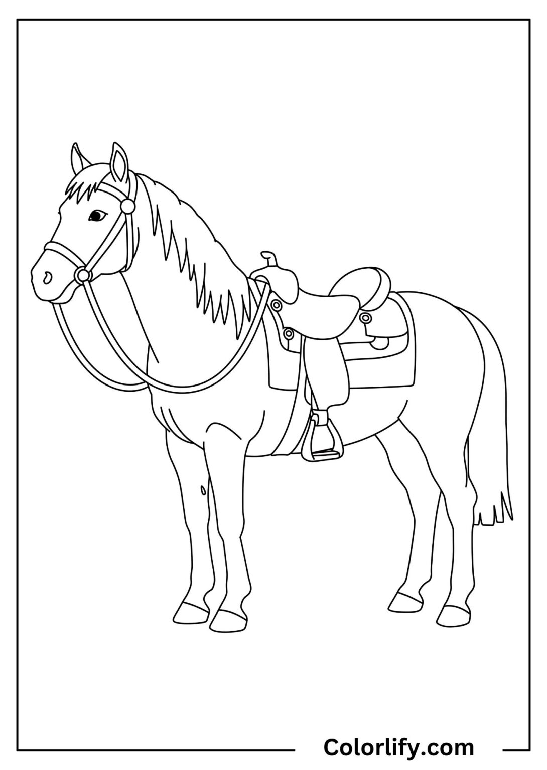 7+ Horse Coloring Pages for Kids & Adults | Free PDF Printables