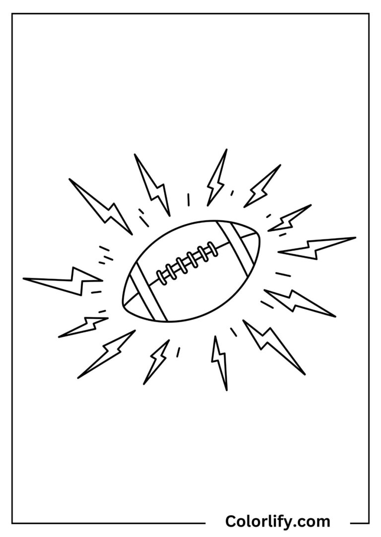 10+ American Football Coloring Pages for Kids & Adults | Free PDF ...