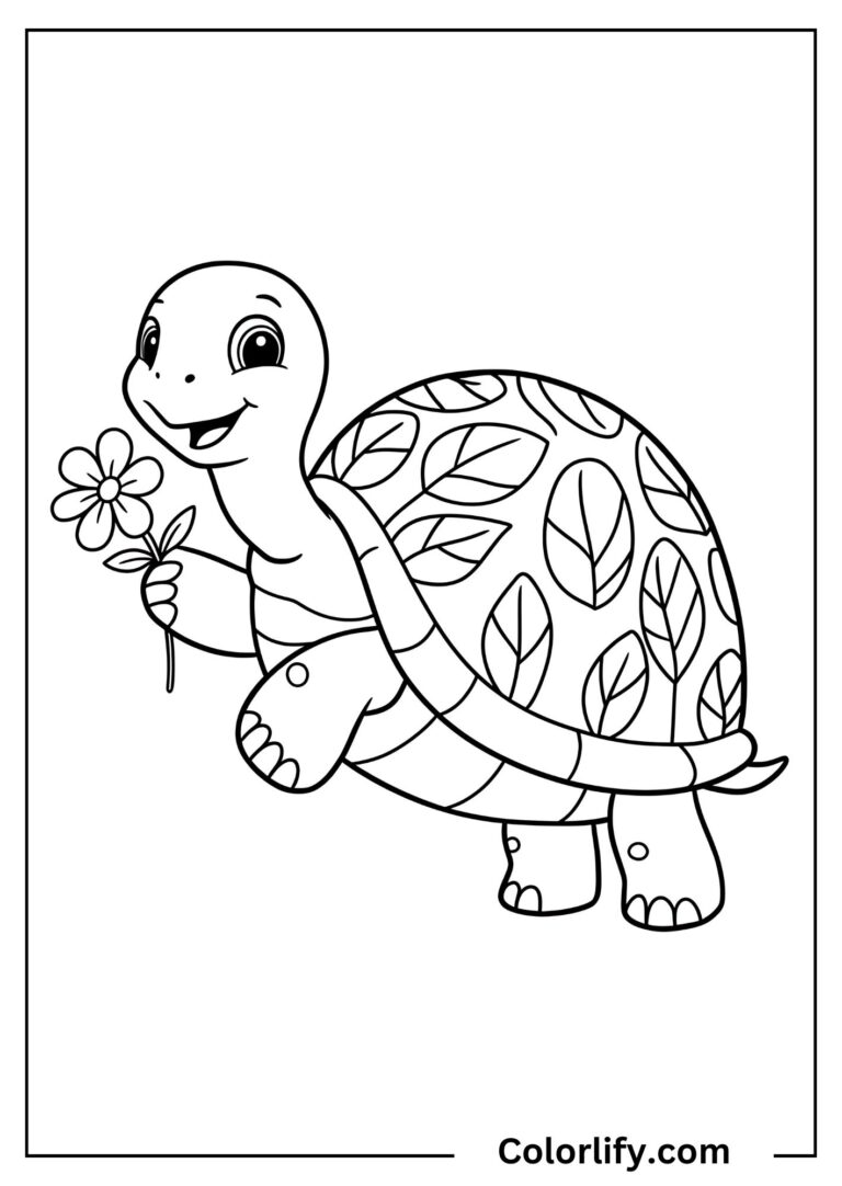 Turtle Coloring Pages for Kids & Adults | Free PDF Printables