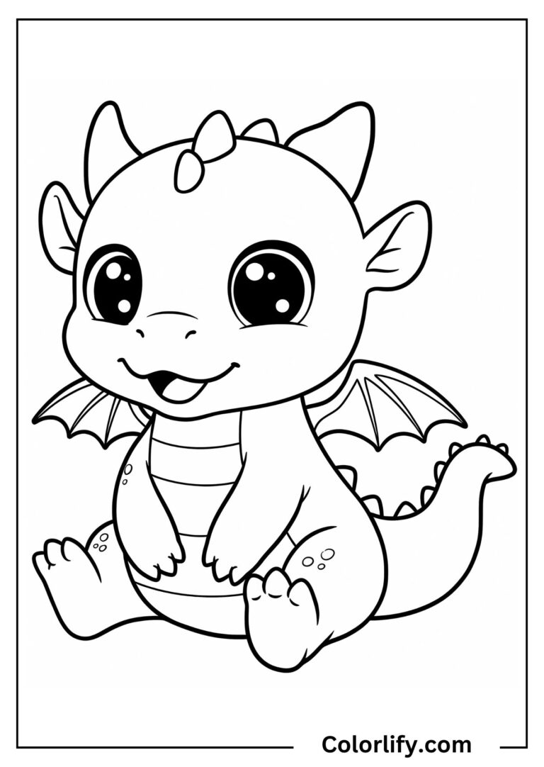 10+ Dragon Coloring Pages (Free PDF Printables) - Colorlify | Download ...